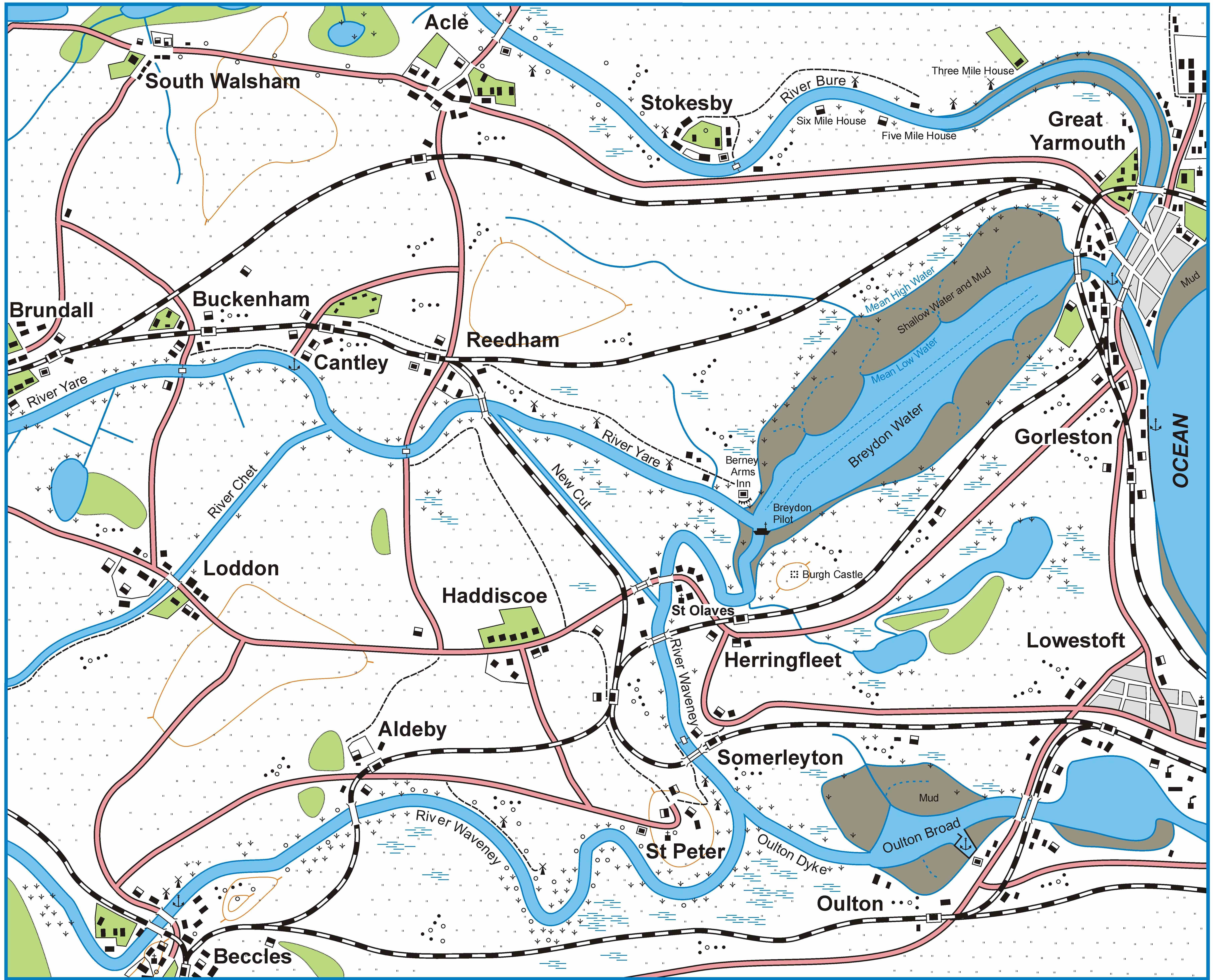 Maps of The Lake and the Great Northern Area